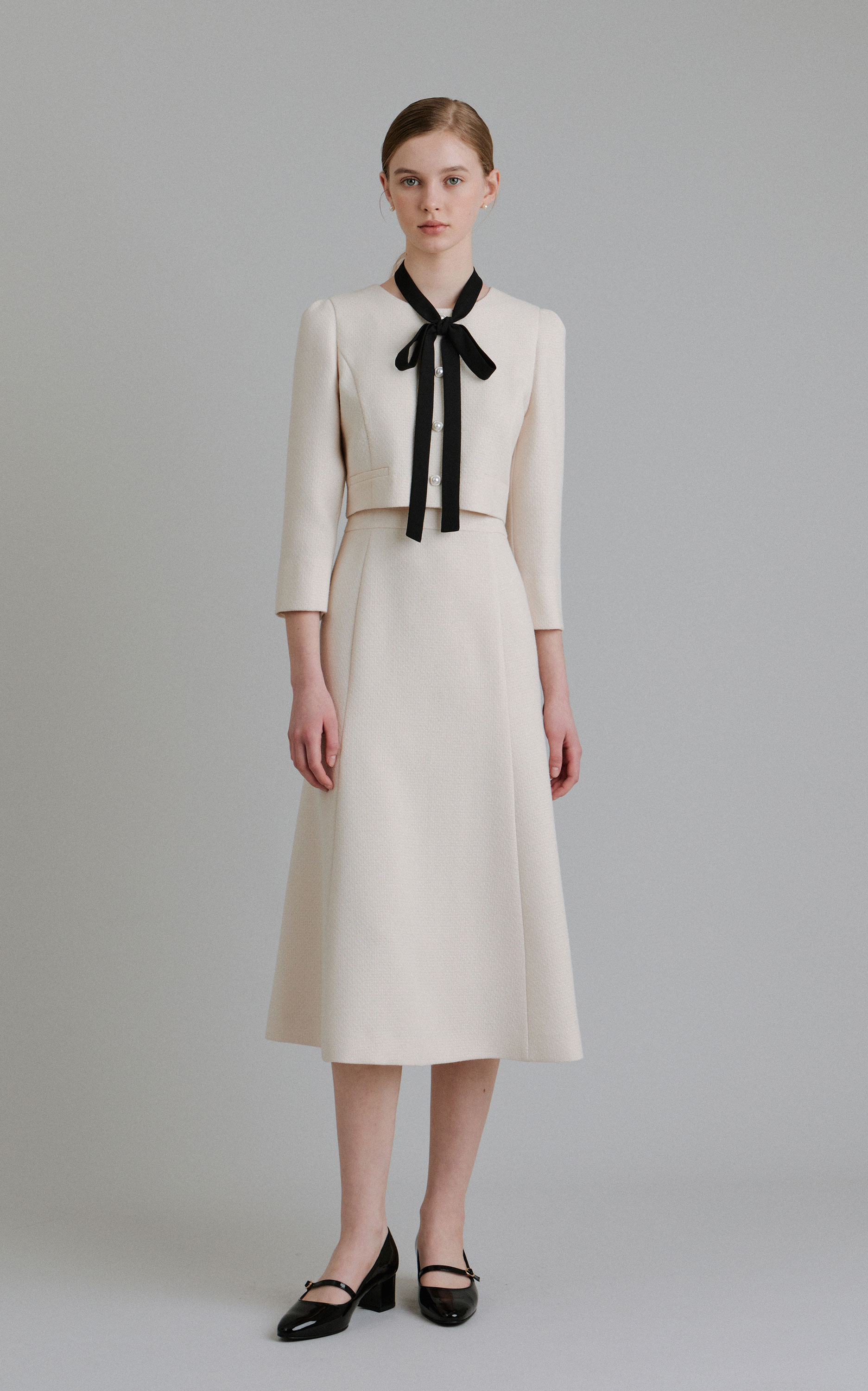 MERRY TIE DRESS_CREAM | TOWAV