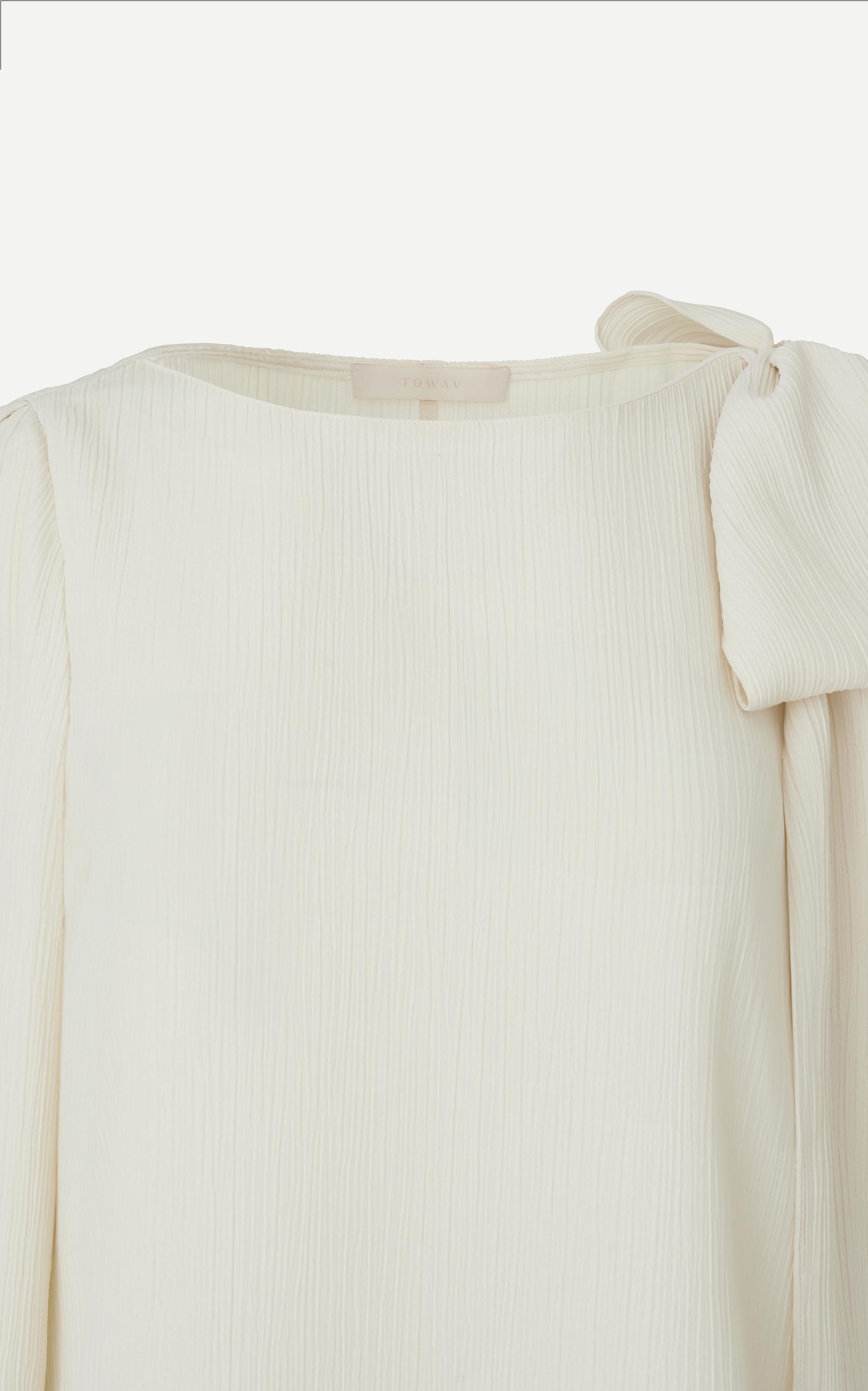MUN TIE BLOUSE_CREAM | TOWAV