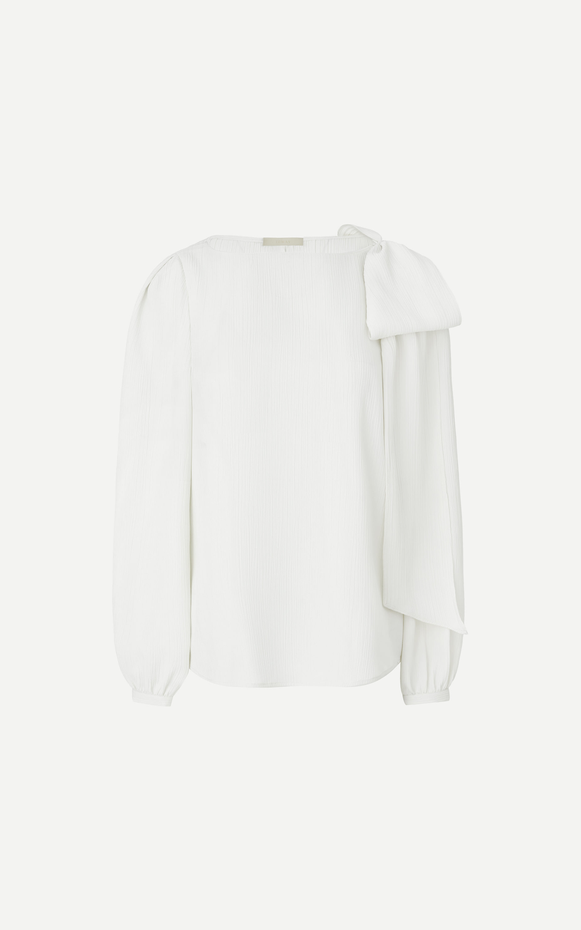 MUN TIE BLOUSE_WHITE - TOWAV