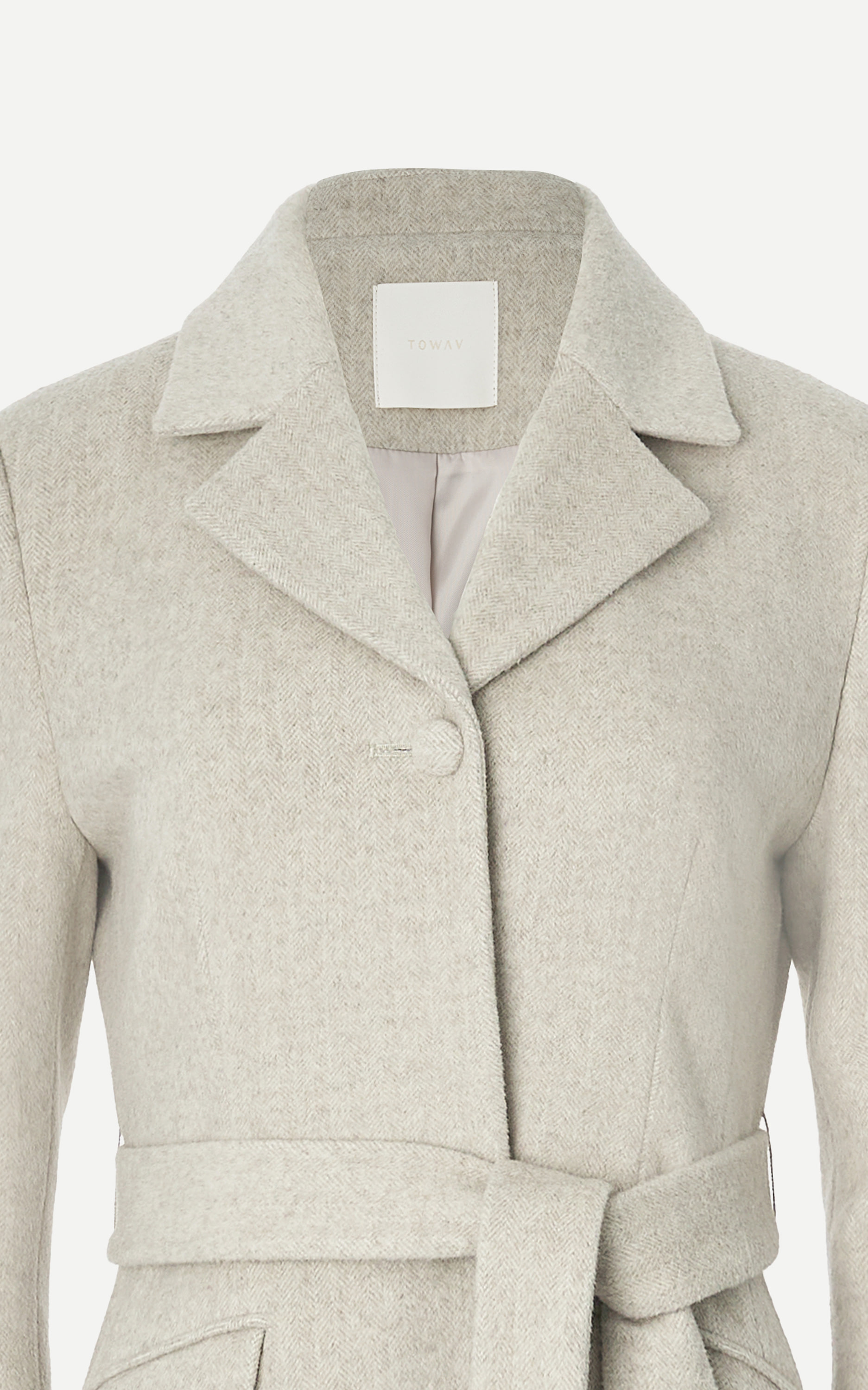 CLASSY FLARE COAT_OATMEAL | TOWAV