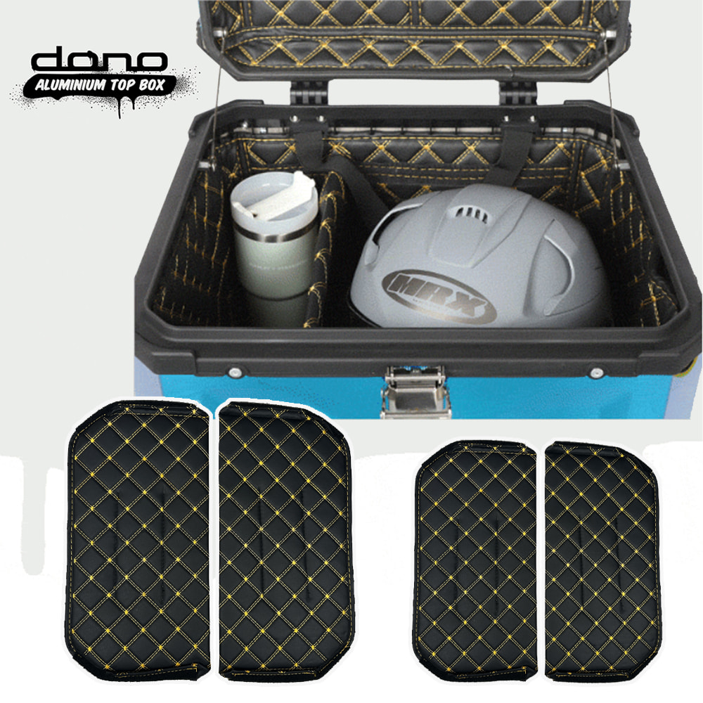 도노 오토바이 배달통 알루미늄 탑박스 대용량 고급 리어백 65L 85L DONO 칸막이 - 라이더마트