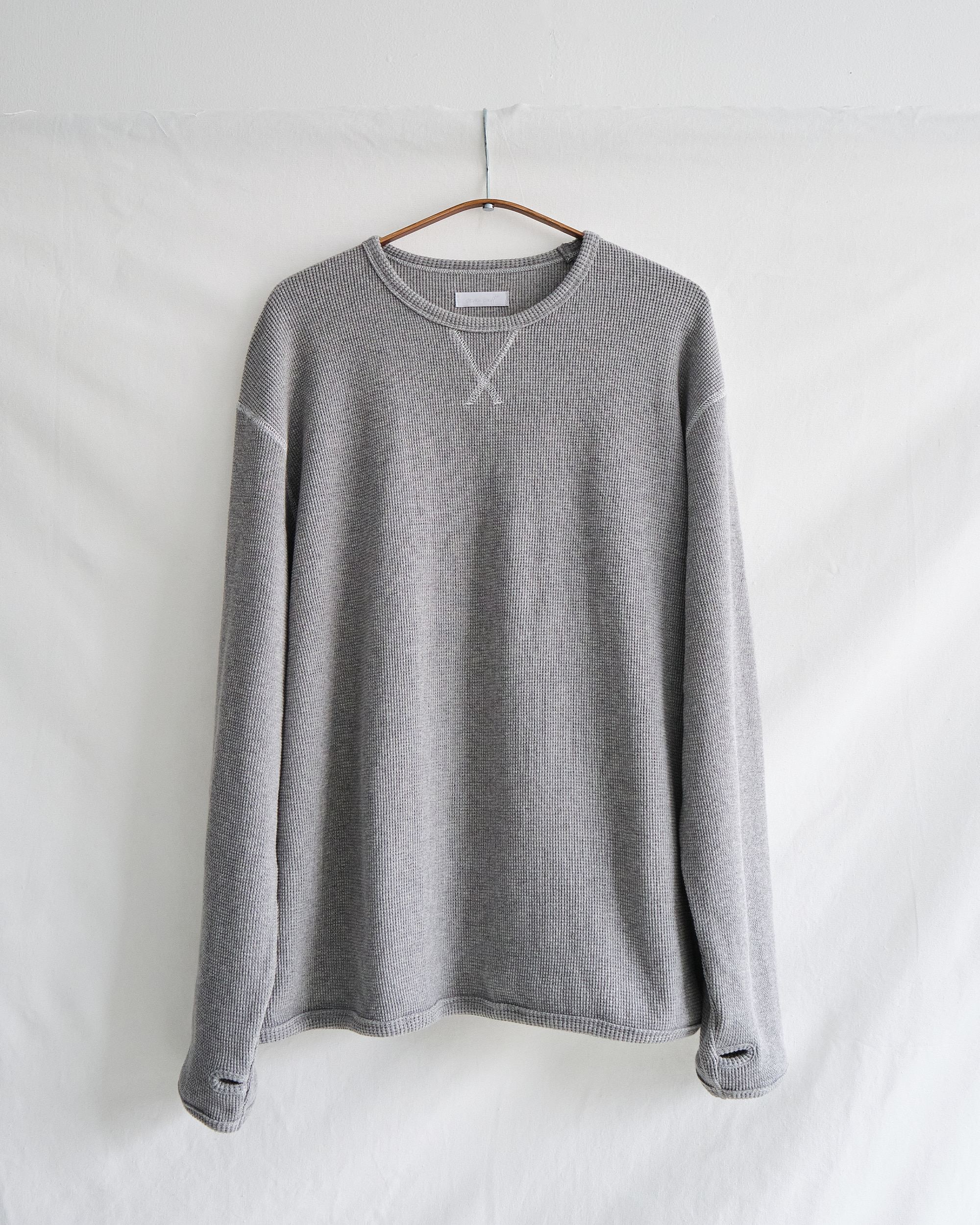 Waffle rib long sleeve (melange) | 씨솔트