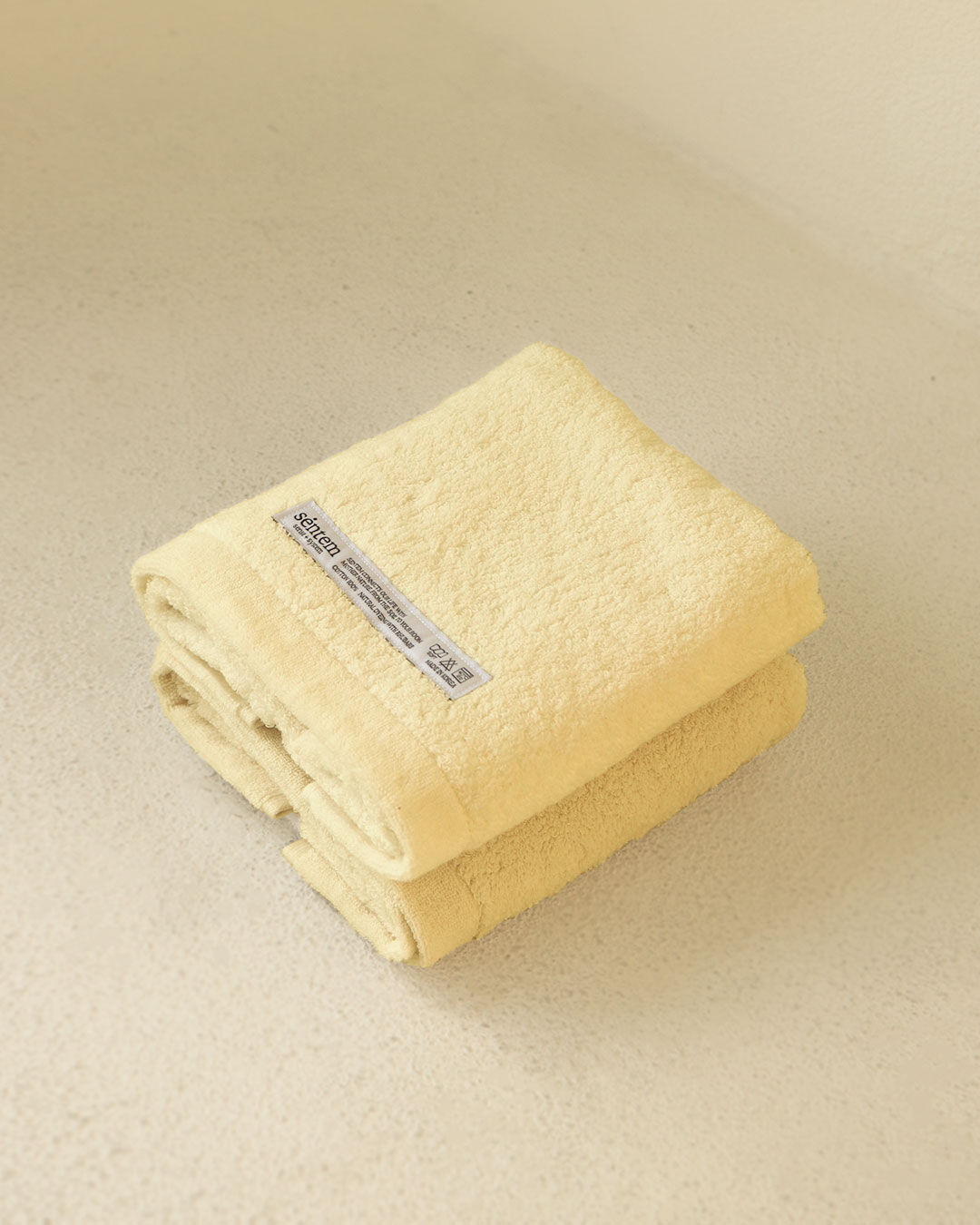 천연 테라피스트 타월 Sunset Yellow