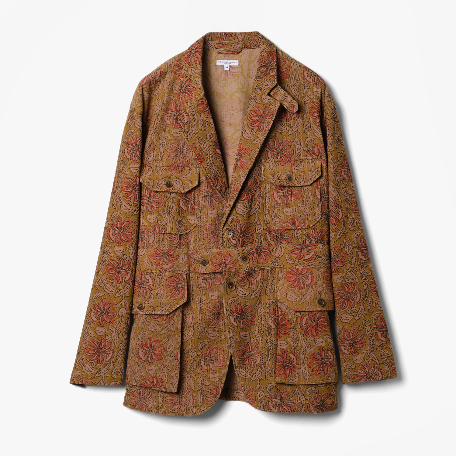 FOLK JACKET (FLORAL CORDUROY) ORANGE BROWN | 샌프란시스코마켓