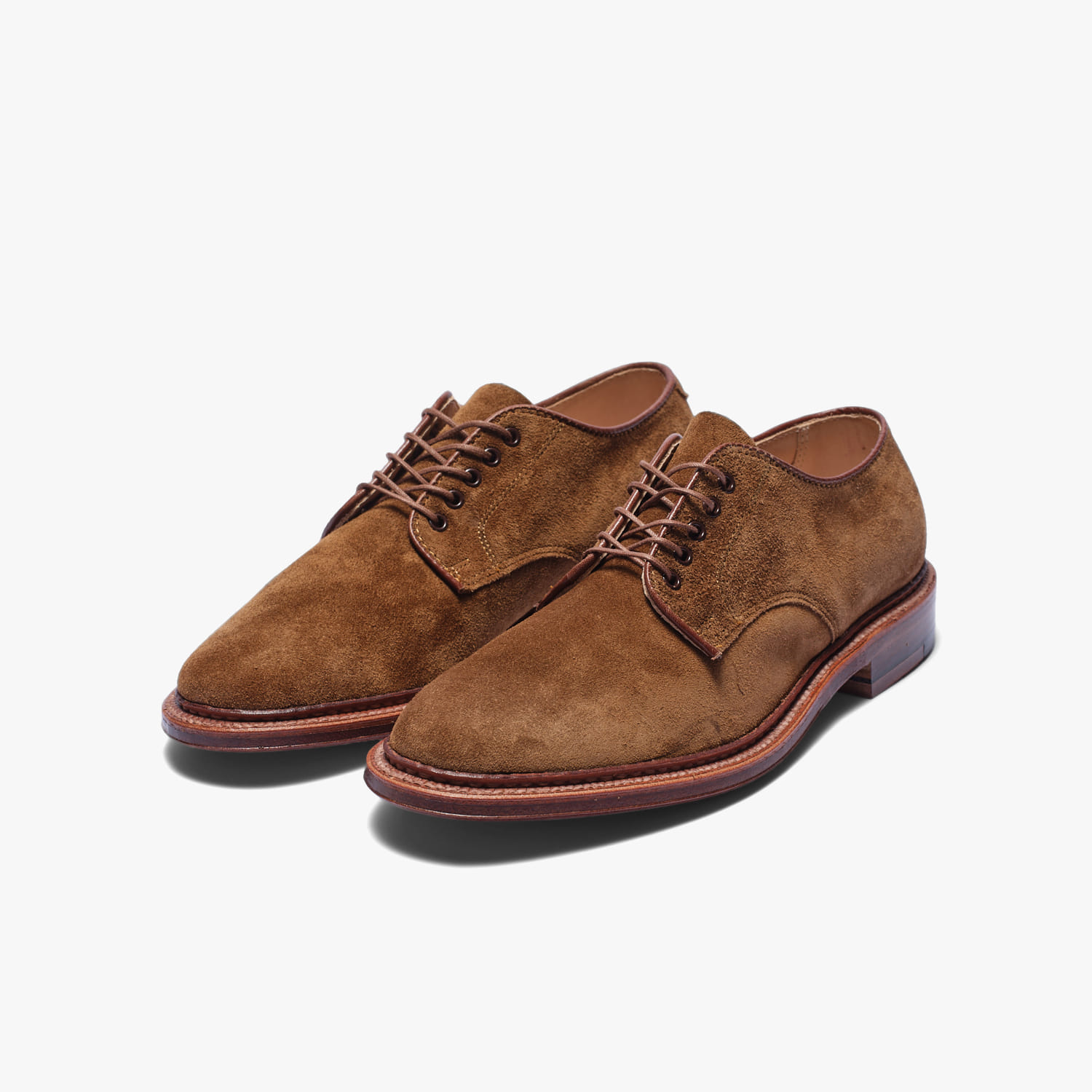 [MTO] A29336F Unlined Suede Plain Toe Blucher Snuff Suede - 샌프란시스코마켓