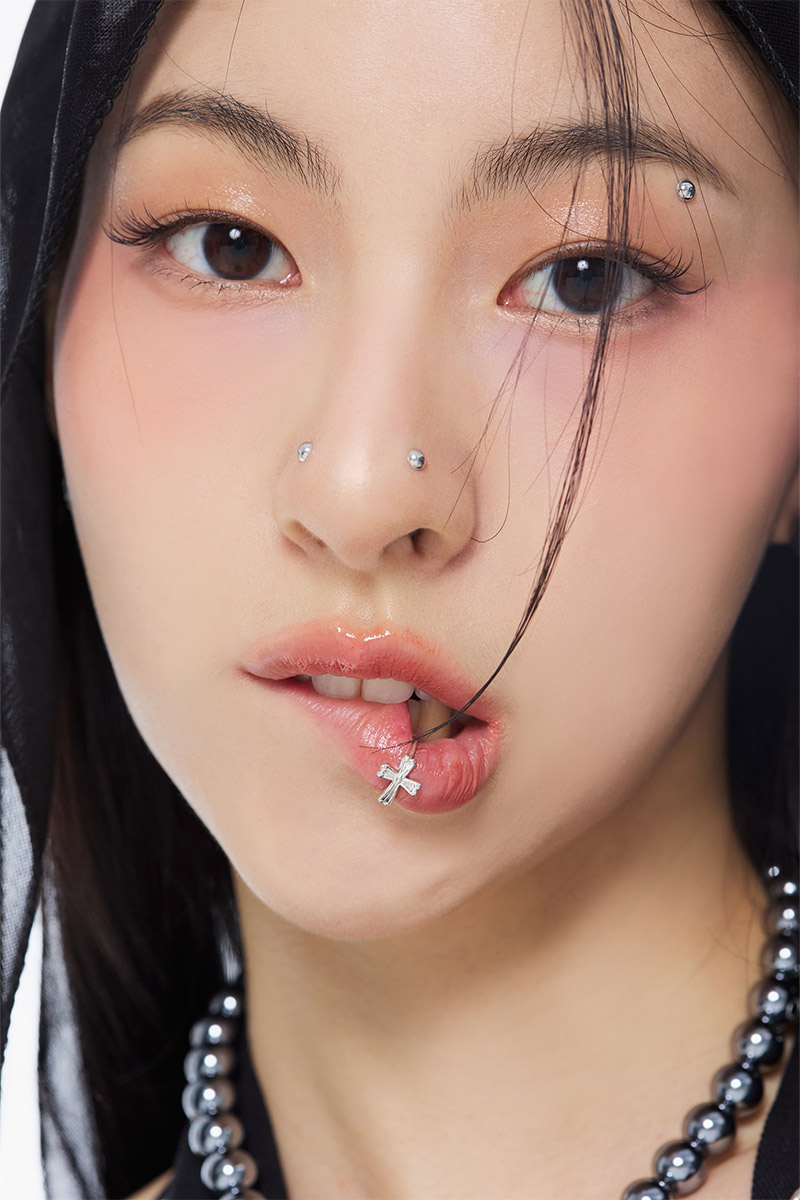 SHINE CROSS LIP CUFF | NIMBUS