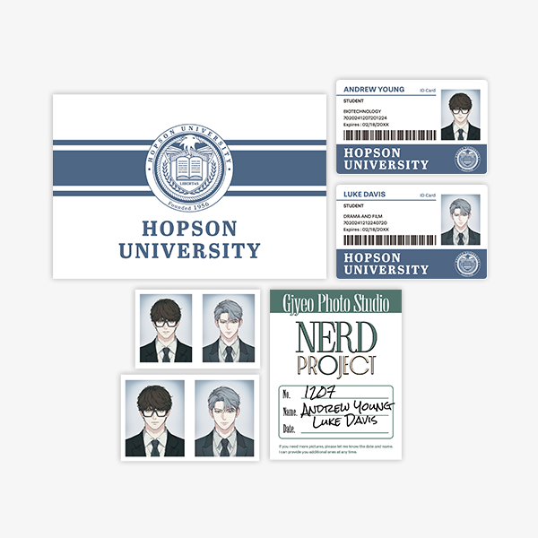 Nerd Project University ID Card + ID Picture SET - POLARFOX