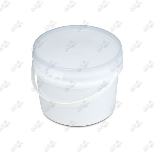HDPE 용기 7L 환 페일통/ 바케스 - 반투명백색 - 올드보틀