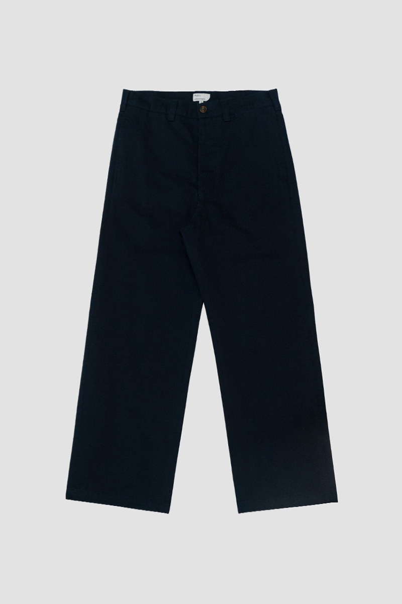 Basic Chino pants / Navy - 필오(Phill'o)