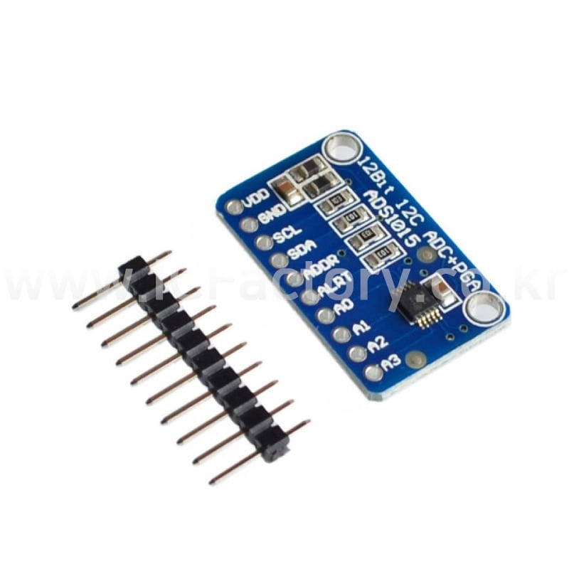 ADS1015 12bit ADC-4채널 디지털 컨버터 모듈 (ICF1544) - 아이씨팩토리