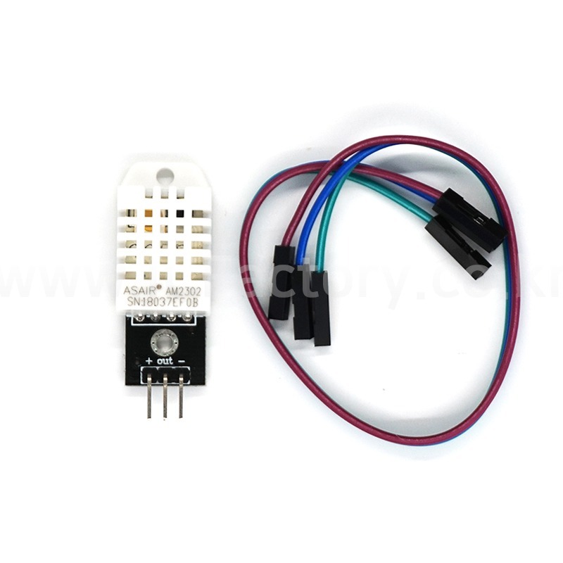AM2302 (DHT22) 고정밀 온습도 센서 모듈 (ICF1872) - 아이씨팩토리