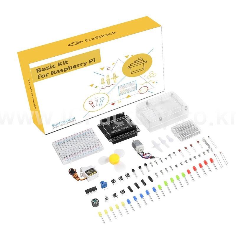 Ezblock Pi Basic Kit for Raspberry Pi 이지블럭 파이 베이직 키트 - 아이씨팩토리