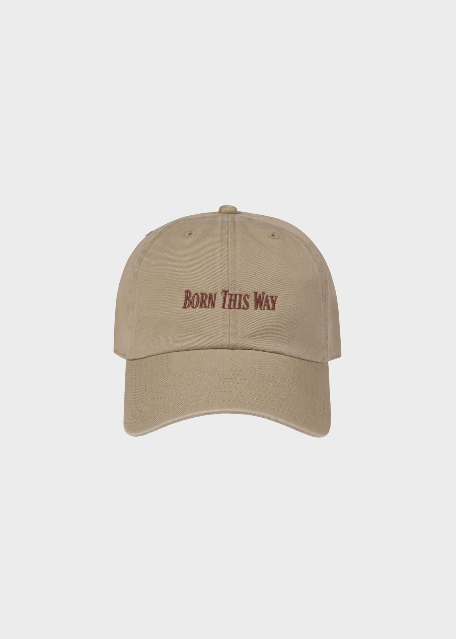 "BORN THIS WAY" Cap Beige - Practical and Realistic
