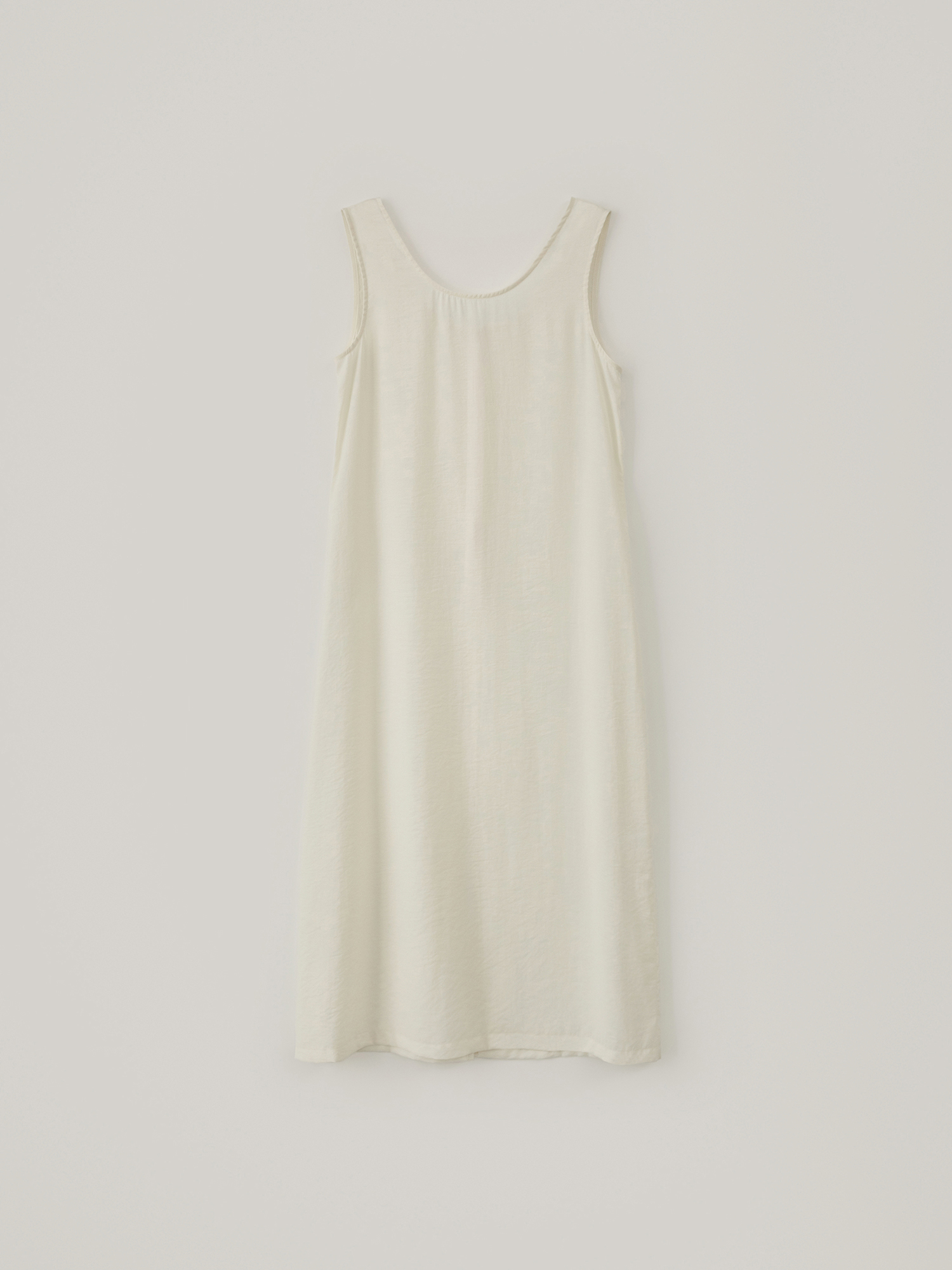 Sheer Sleeveless Dress - Cream - CHE-SEOUL