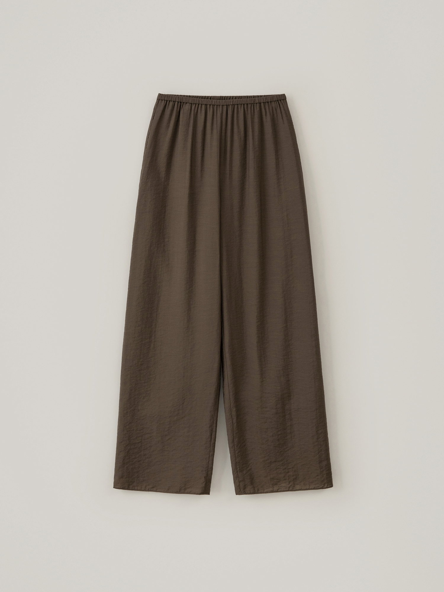 Sheer Wide Pants - Brown - CHE-SEOUL