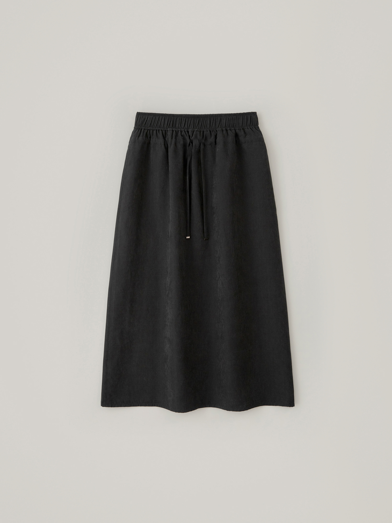 String Maxi Skirt - Black - CHE-SEOUL