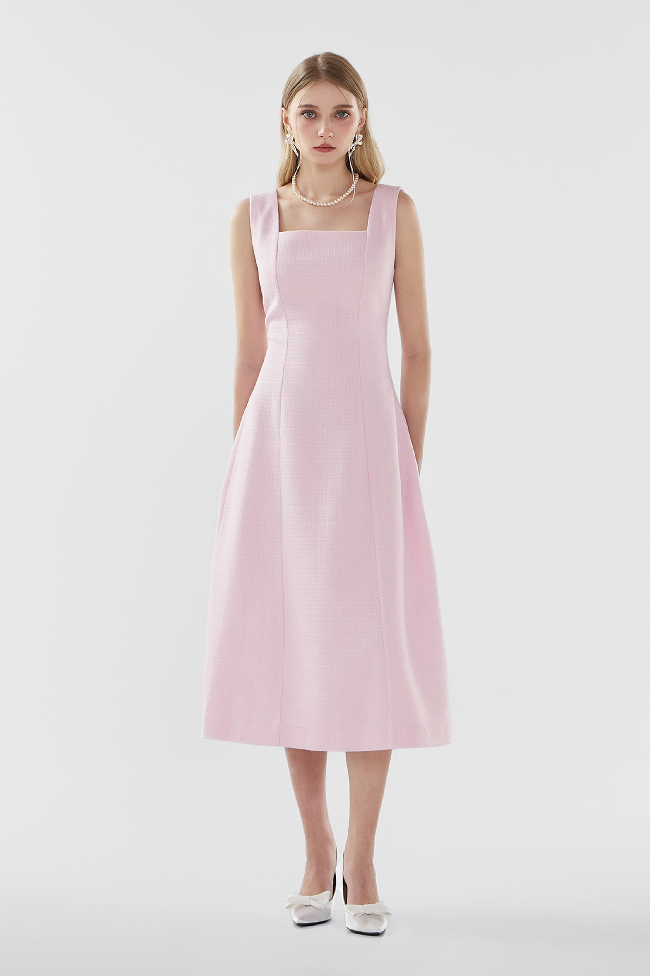 Tweed Tweed Dress_Clair Pink | squsquare