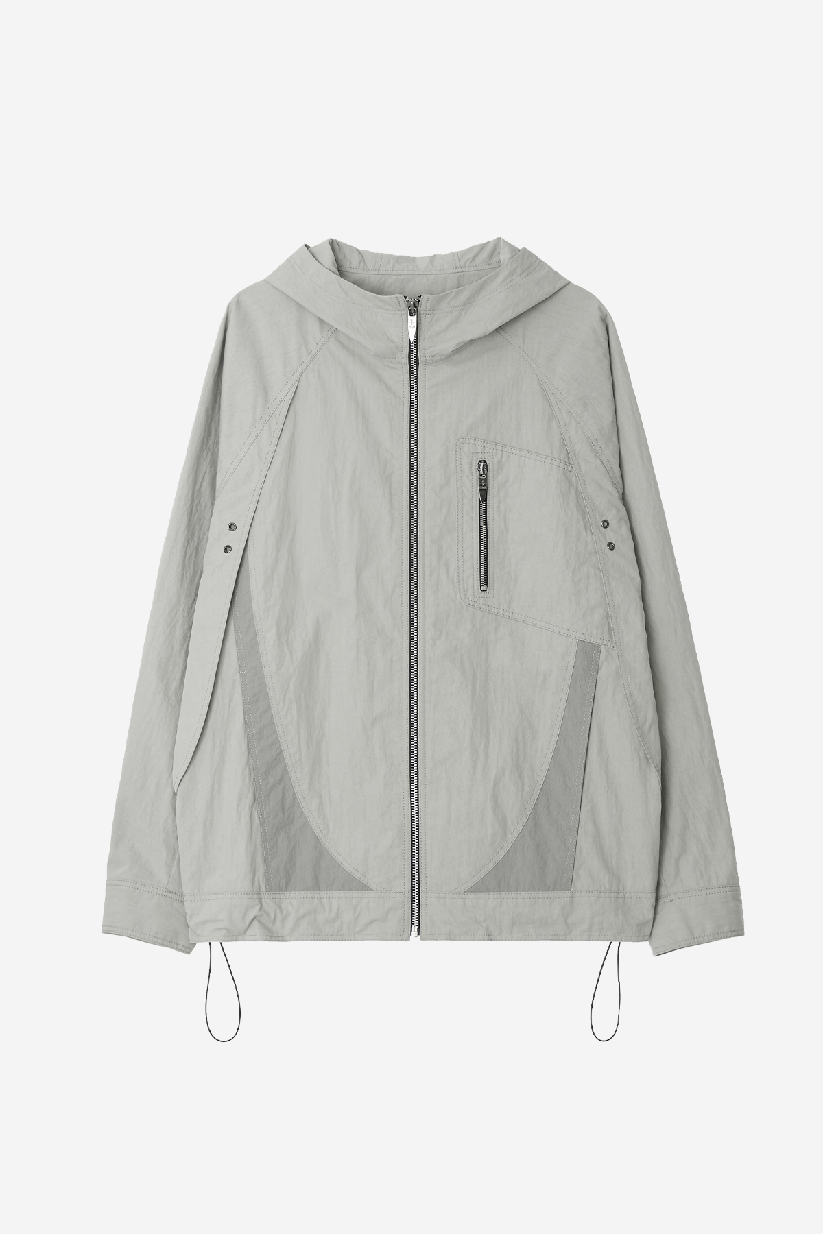 ARC PANEL WINDBREAKER JACKET BEIGE - BLR 비엘알