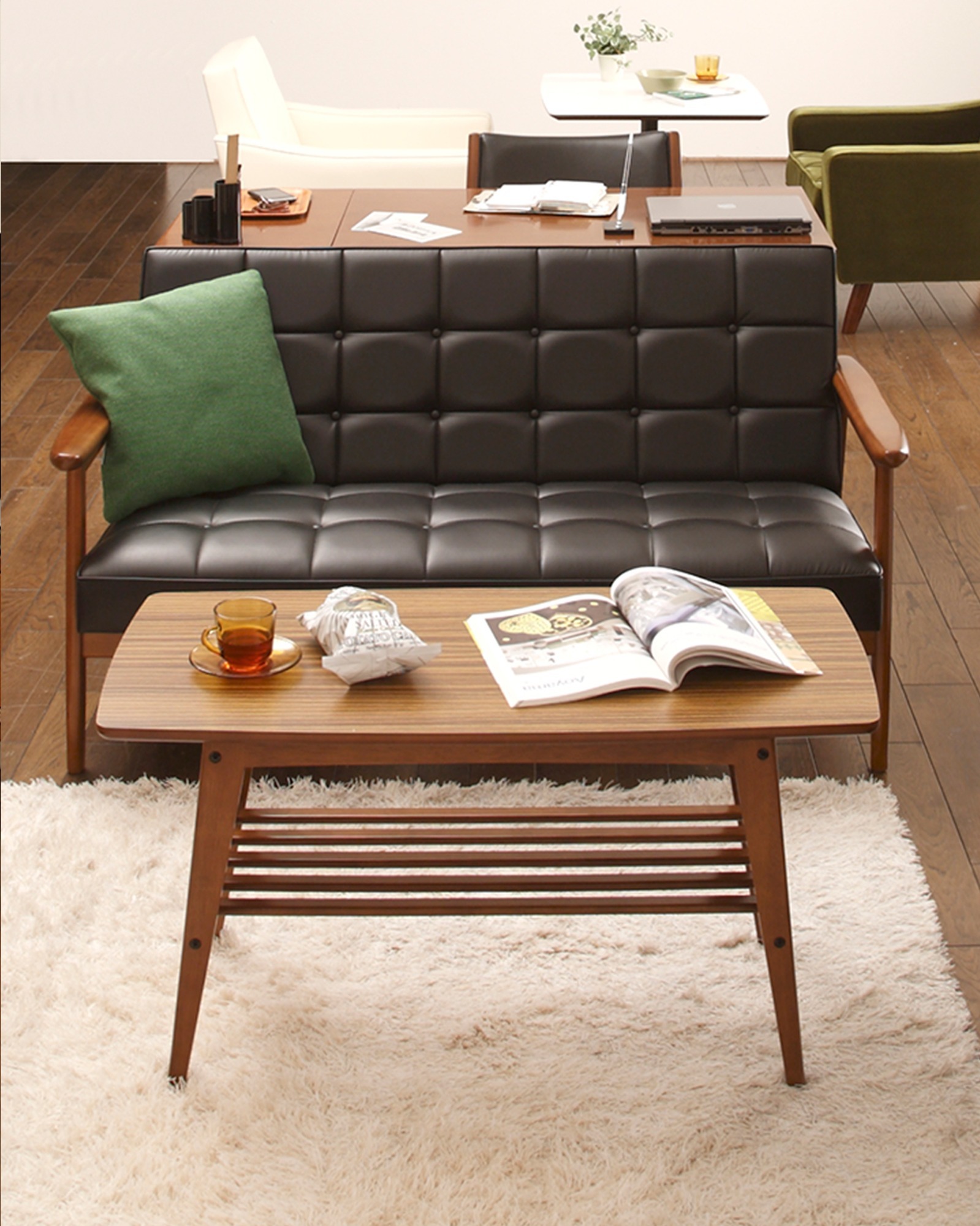 KARIMOKU 60리빙 테이블 스몰 - 월넛 - MILLIMETER MILLIGRAM