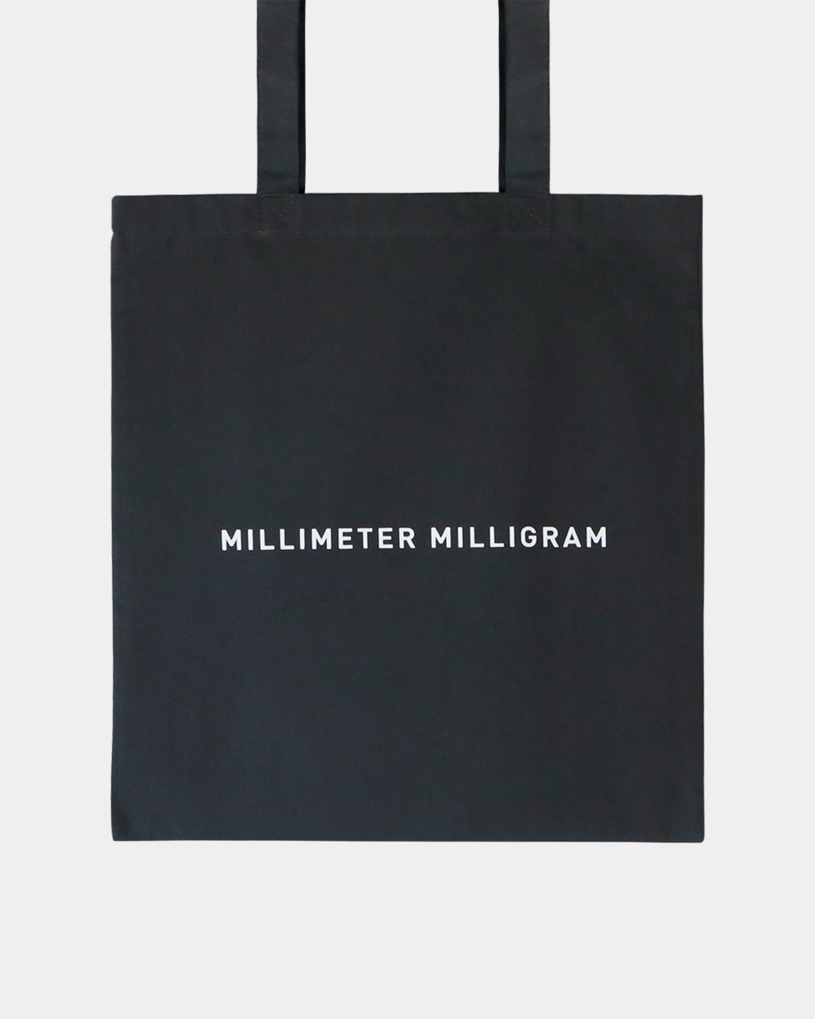 MILLIMETER MILLIGRAM코튼 백 로고 블랙 - MILLIMETER MILLIGRAM