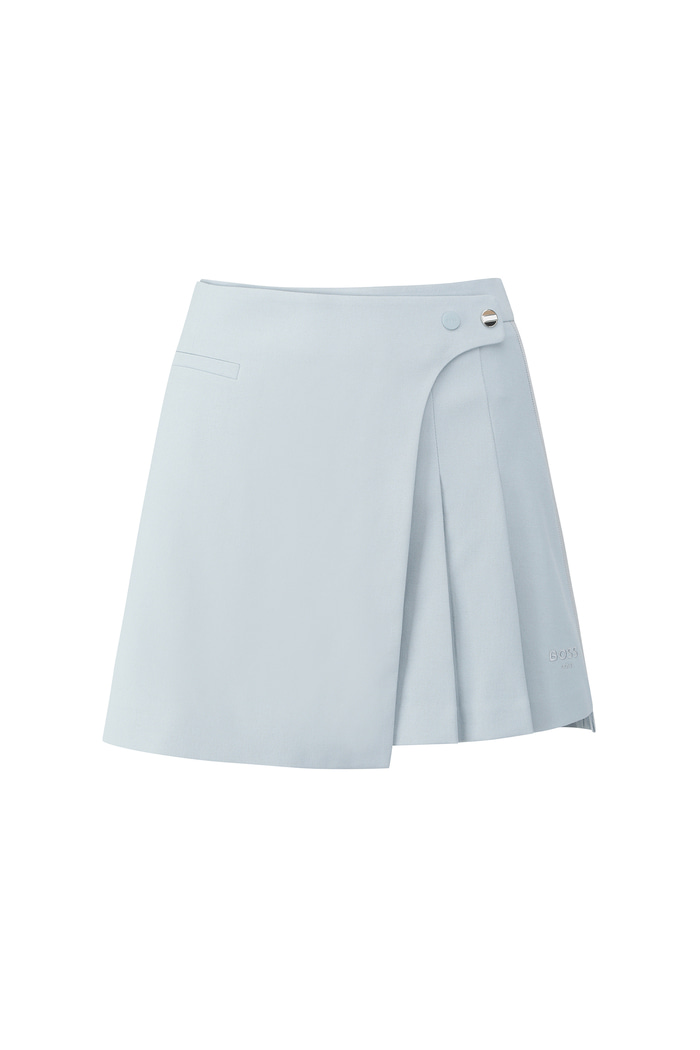 보스골프 코튼 맥스 랩 플리츠 스커트 WOMAN LIGHT BLUE - GOLF NUTS