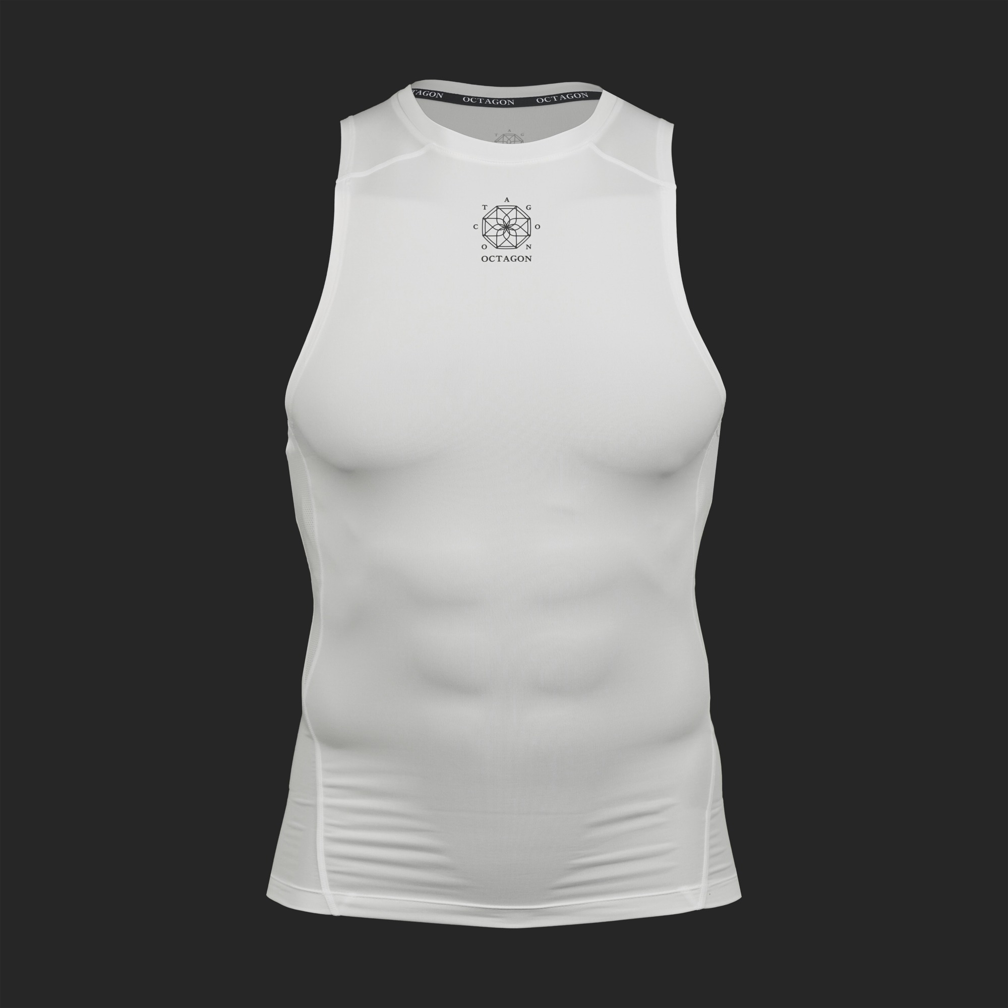 Compression Sleeve - Design 1 [White] - octagon