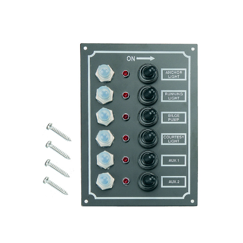 EST LED 스위치 판넬 6단 - 보트로닷컴